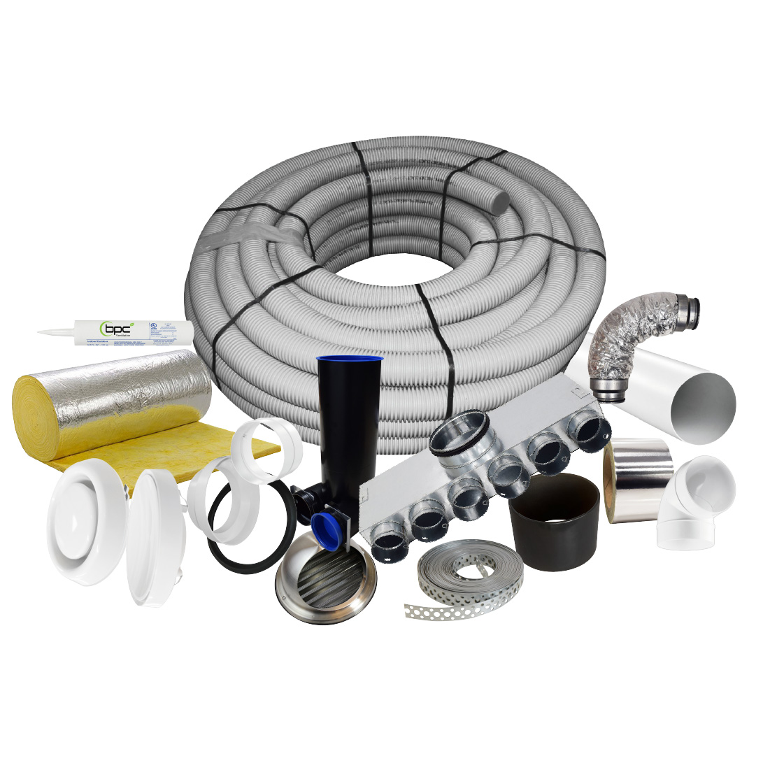 Quiet-Vent Semi Rigid Radial Ducting Kits – BPC Ventilation Store